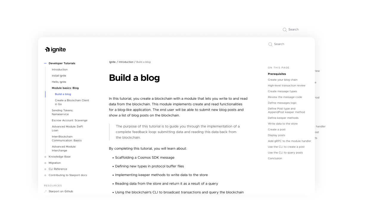 Innovation Platform For Blockchain Development | Ignite CLI